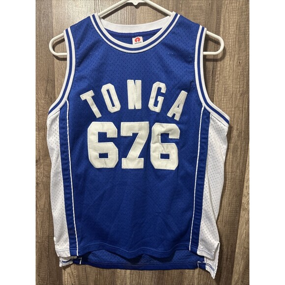 Relon | Shirts | Tonga Basketball Jersey Mens Xs Blue White 676 0 ...